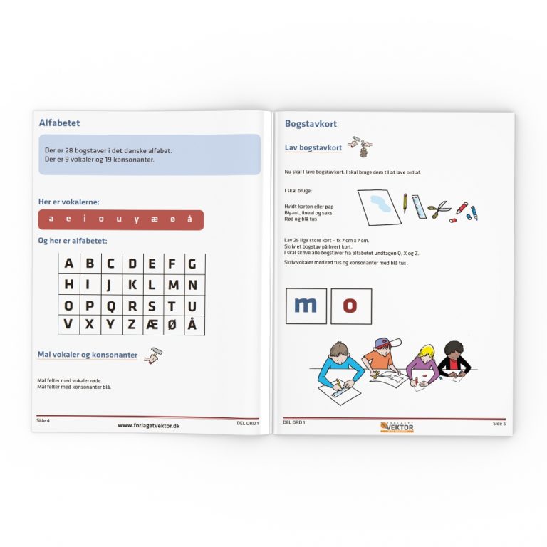 Del ord 1 - Orddeling med stavelser - Lær at læse flydende