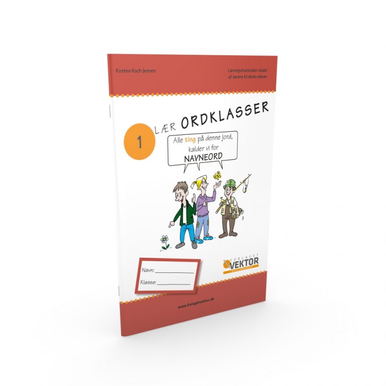 LÆR ORDKLASSER 1 "Navneord" - Et hæfte der arbejder med navneord