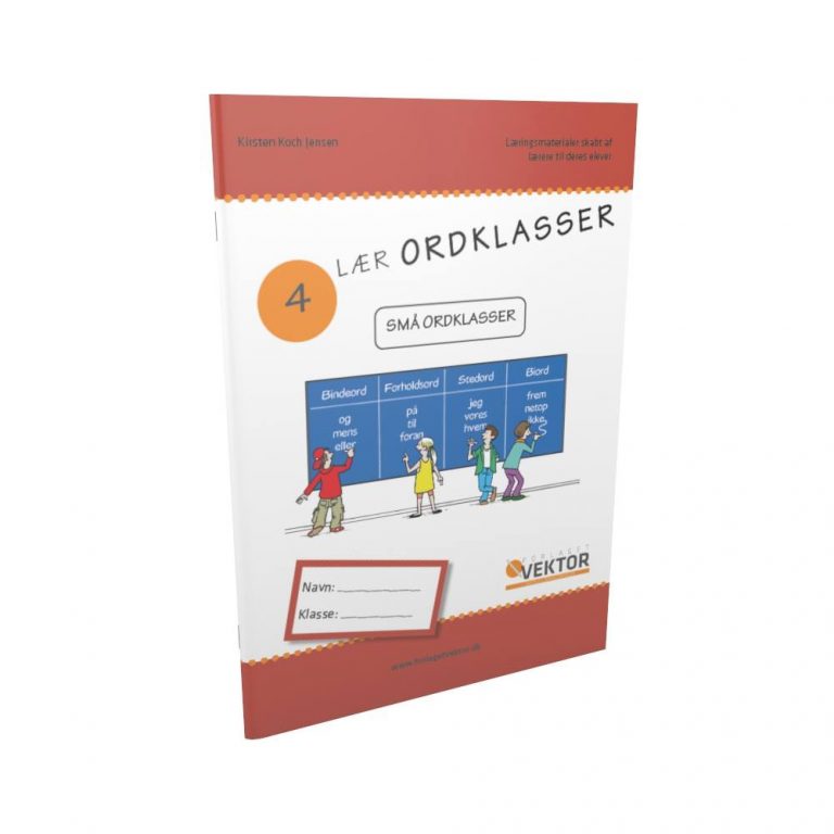 Lær ordklasser 4 | Undervisningsmateriale til de små ordklasser
