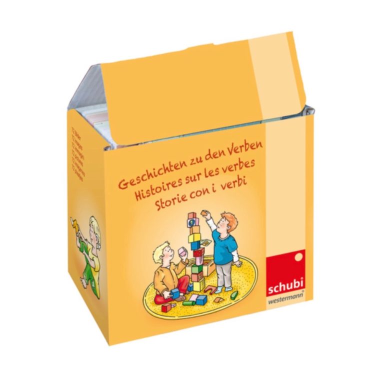 Historier med verber (udsagnsord) billedkortæske | FORLAGET VEKTOR